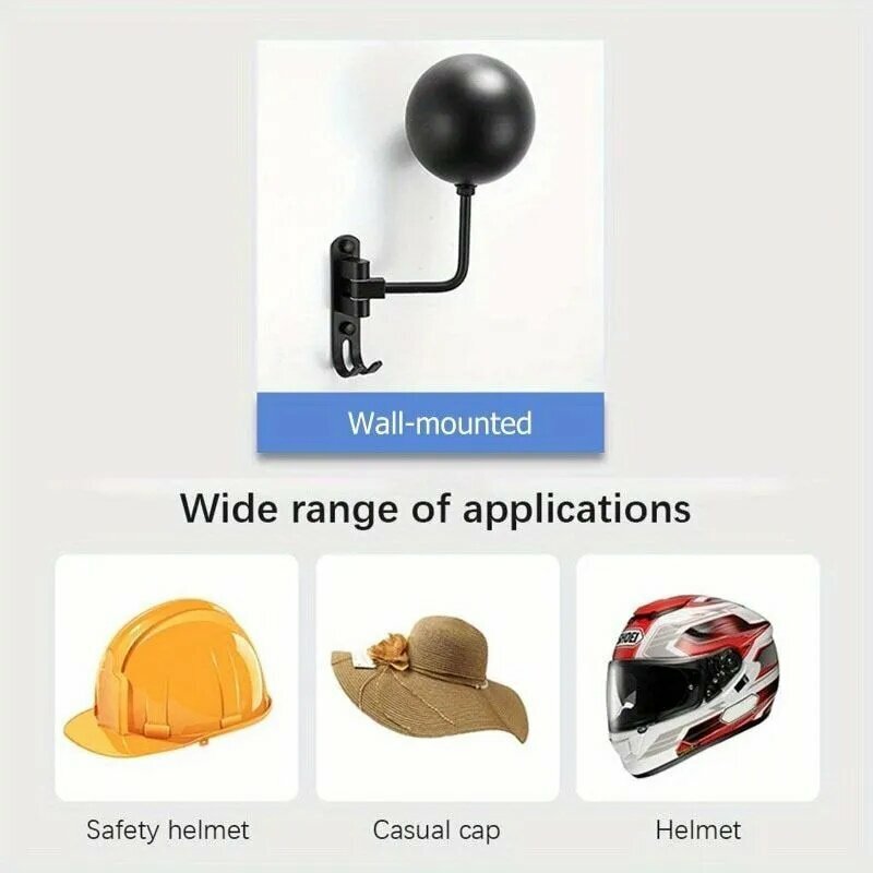 Вешалка держатель для шлема настенная/Вертикальный напольный.