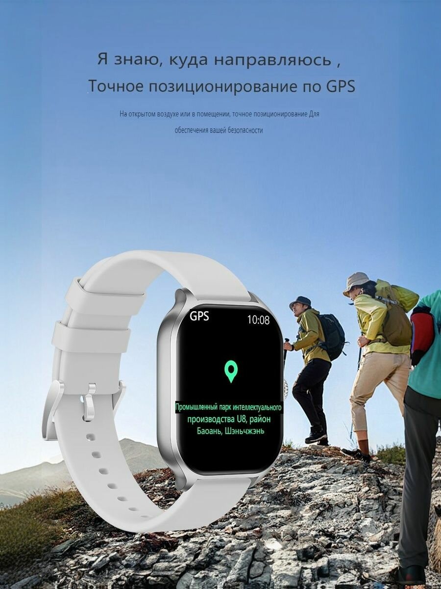 Водонепроницаемые умные часы Ola Esporte 2025 с функцией вызова по Bluetooth, ЭКГ монитором, всегда отображающим частоту сердечных сокращений