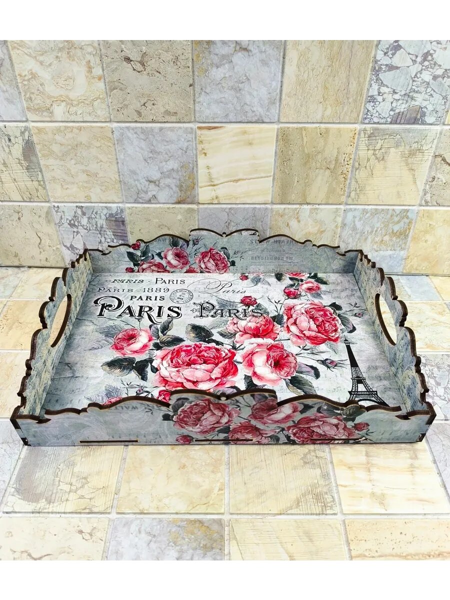 Поднос большой Париж
