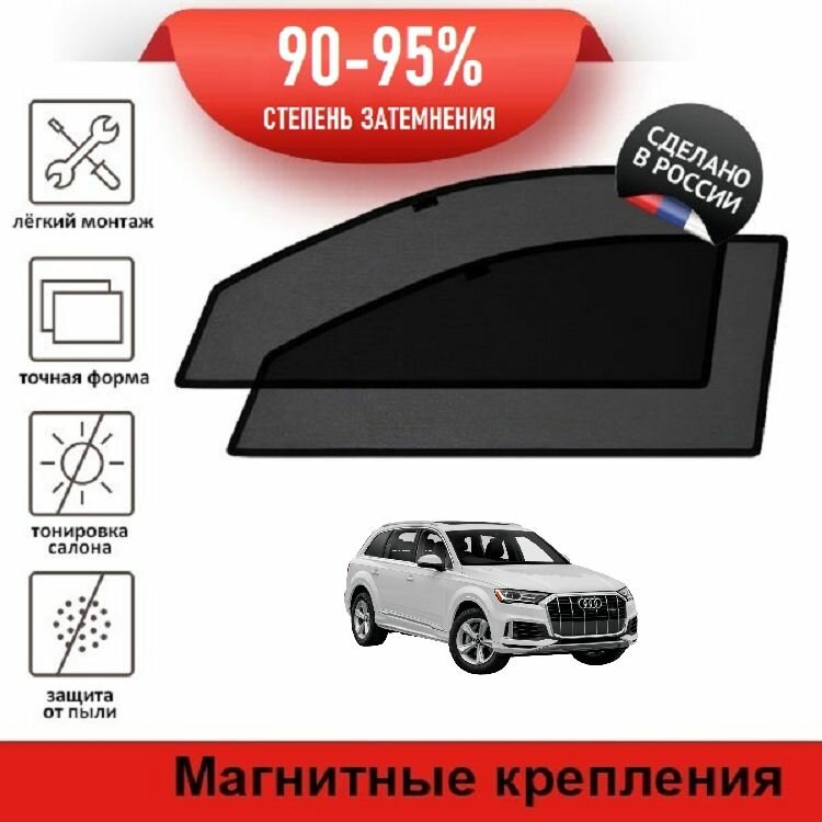 Каркасные шторки LATONIK на AUDI Q7 (2) REST (2019-2024)
