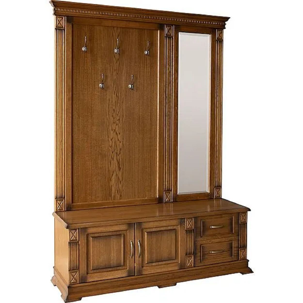 Прихожая ммк-древ Верди-001, 160*50*230 см, классический орех 2