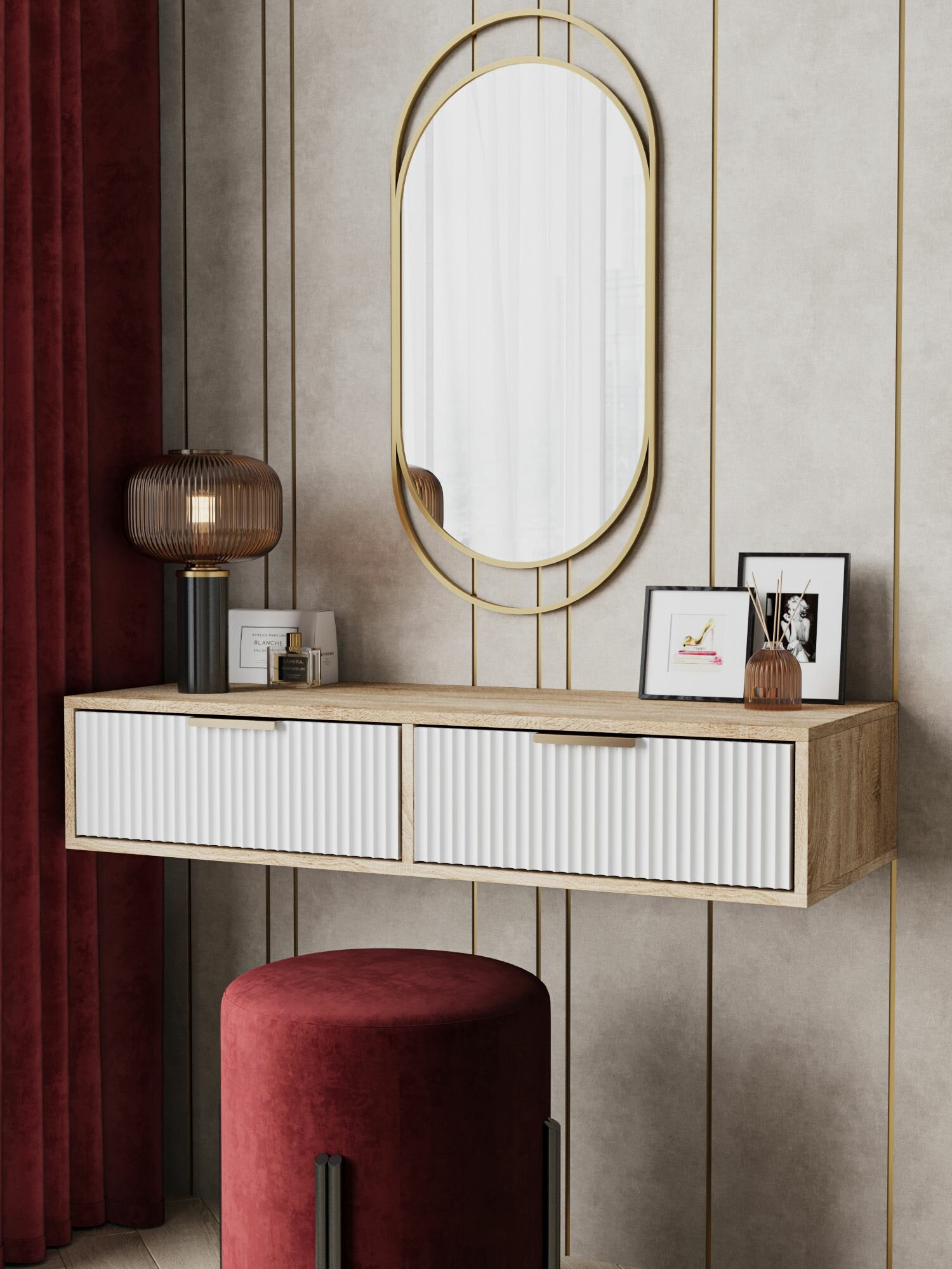 Туалетный столик , консоль подвесная