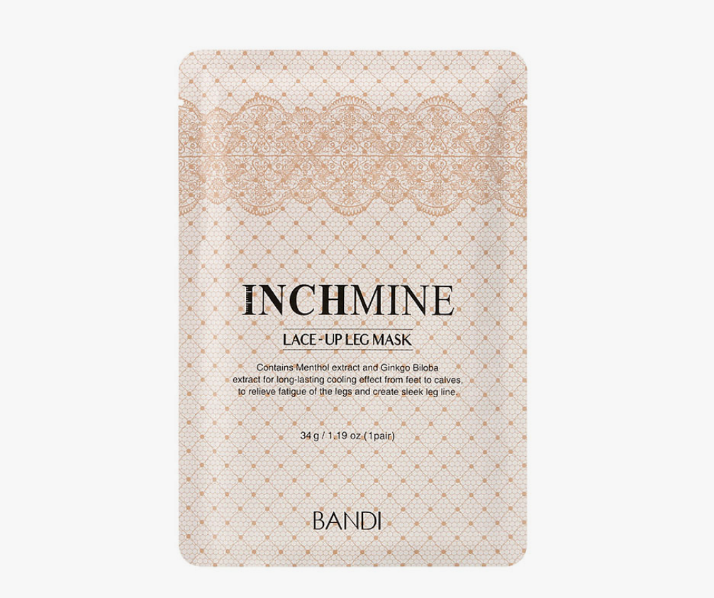 Bandi маска "кружевная" для ног inchmine lase-up leg mask, 1 шт/34 гр