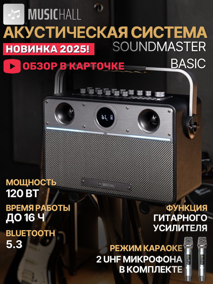 Портативная акустическая система MusicHall SoundMaster Basic