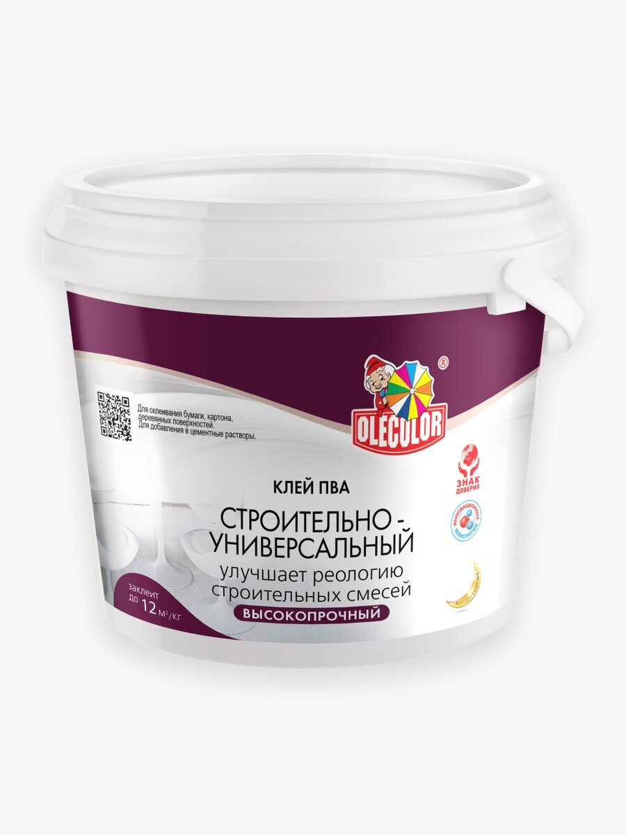 Клей ПВА строительно-универсальный OLECOLOR (Артикул: 4300000099; Фасовка = 10 кг)