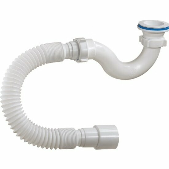 Сифон для душевого поддонa Orio , 1 1/2" x 40 мм, с пластиковым выпуском и гофротрубой