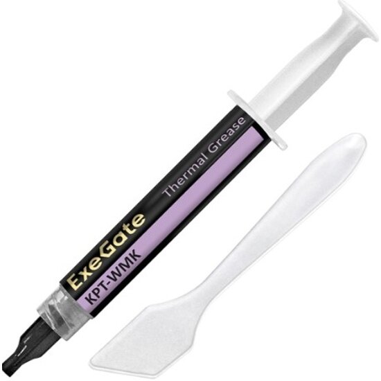 Термопаста Exegate KPT-WMK 3г шприц с лопаткой EX293377RUS (EX293377RUS)