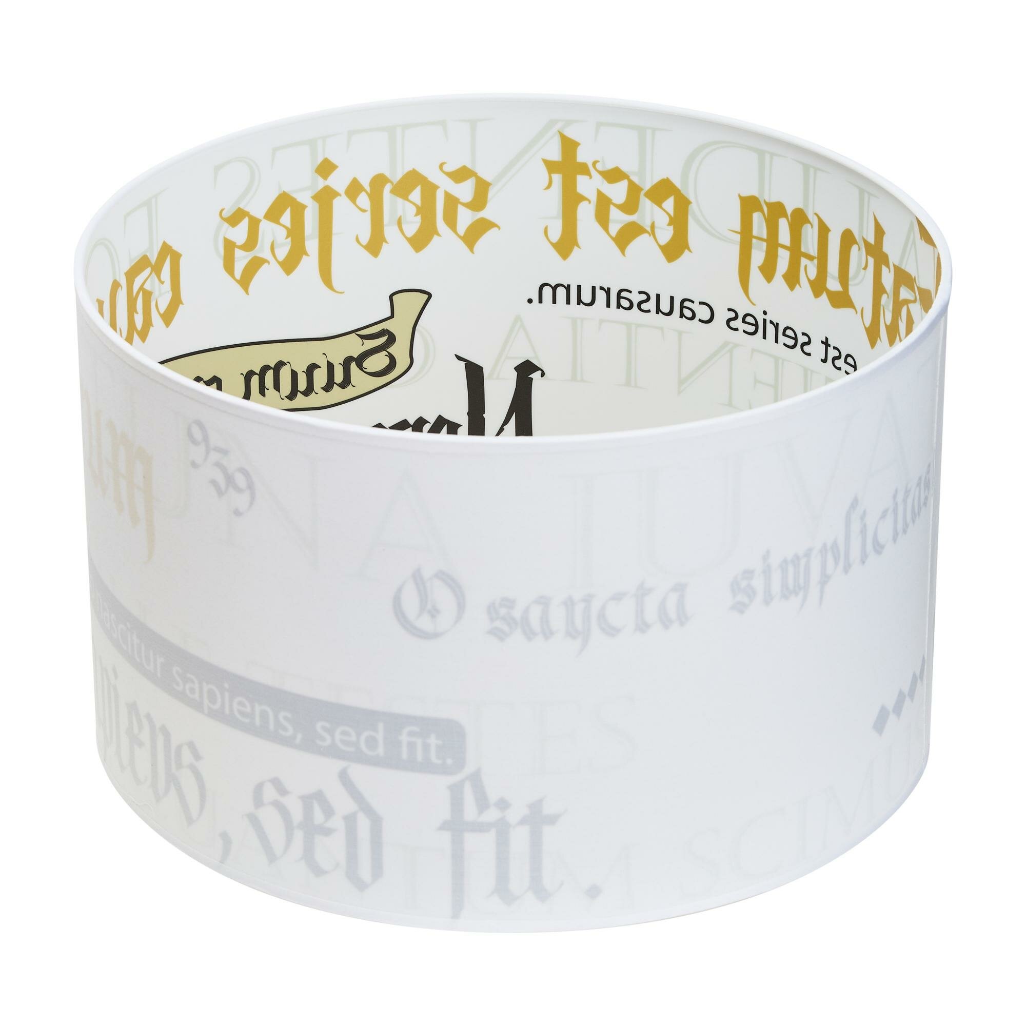 Абажур для торшера 40 см с рисунком «Латынь» RAZSVET RZ-4040-1-R20