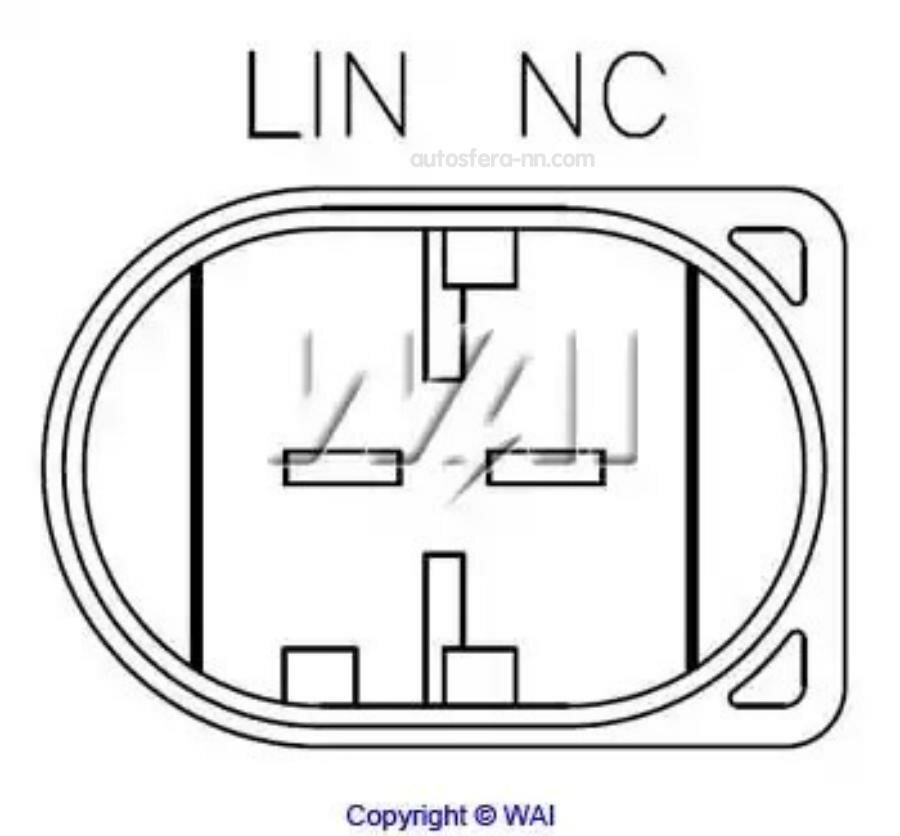 WAI IB6056 Transpo регулятор напряжения генератора Ford Volvo