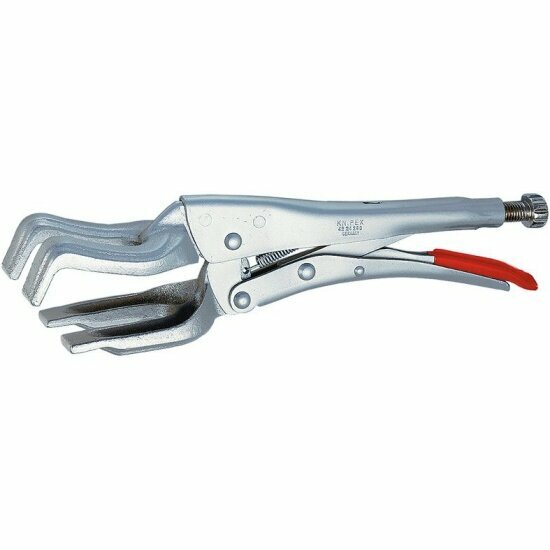 Клещи зажимные Knipex 4224280 сварочные оцинкованные, глянцевая поверхность 280 mm