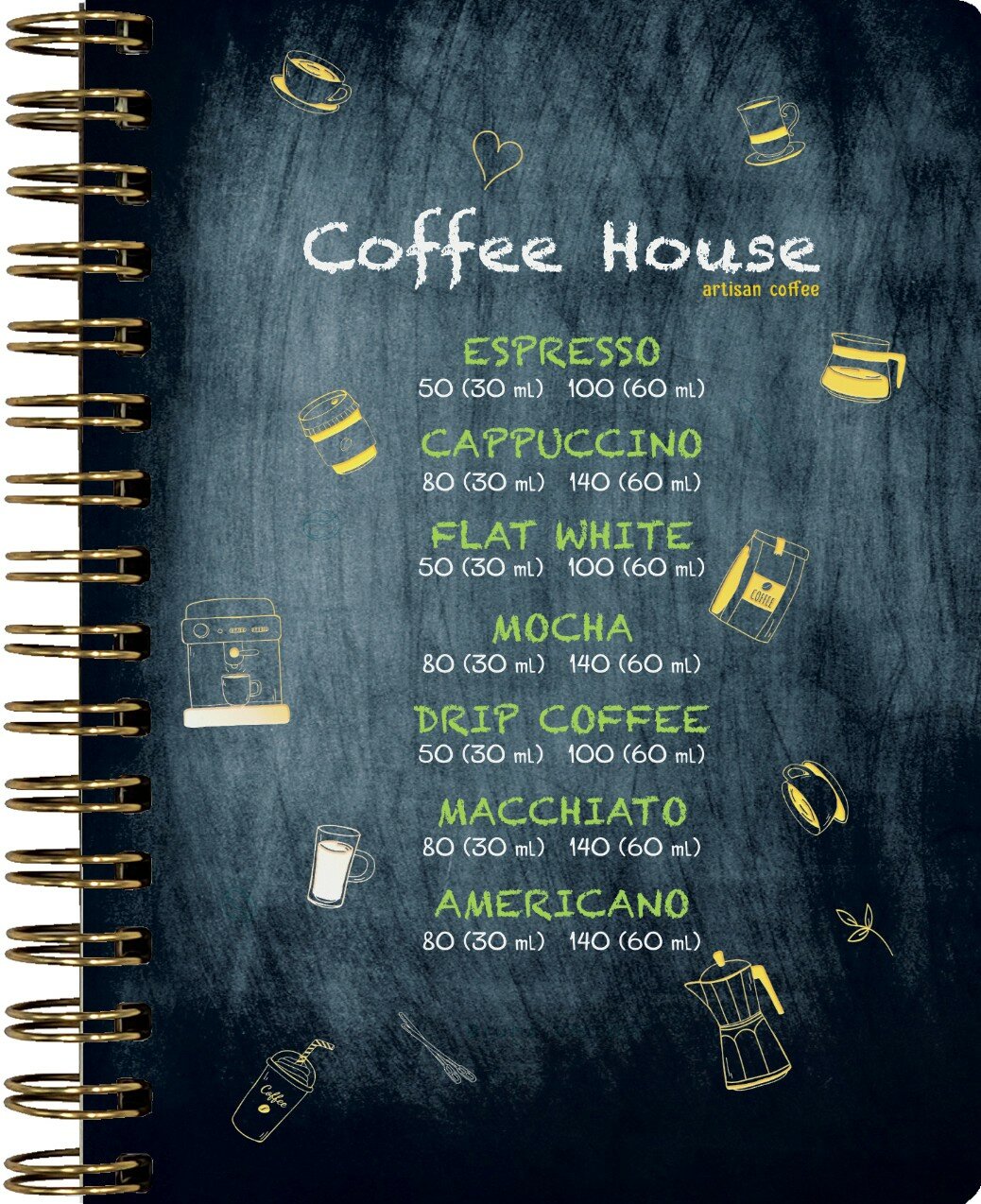 Тетрадь Coffeе House, А6, 60 листов, клетка