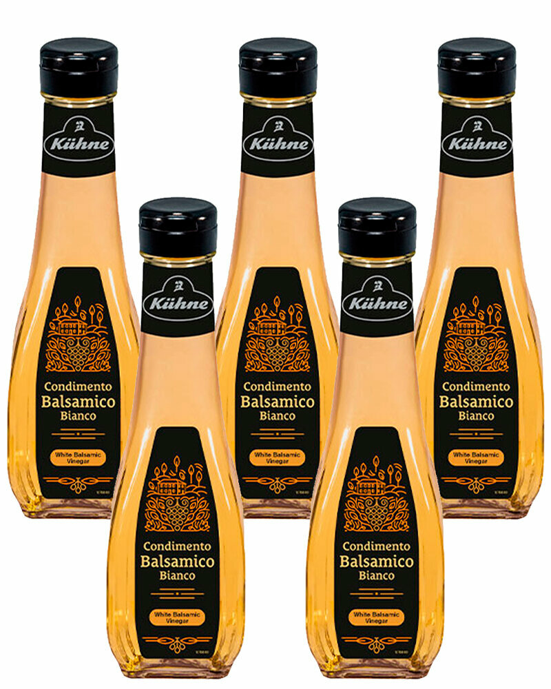 Уксус Kuhne 5% Итальянский Оригинальный Бальзамический Белый 250 мл. - 5 шт