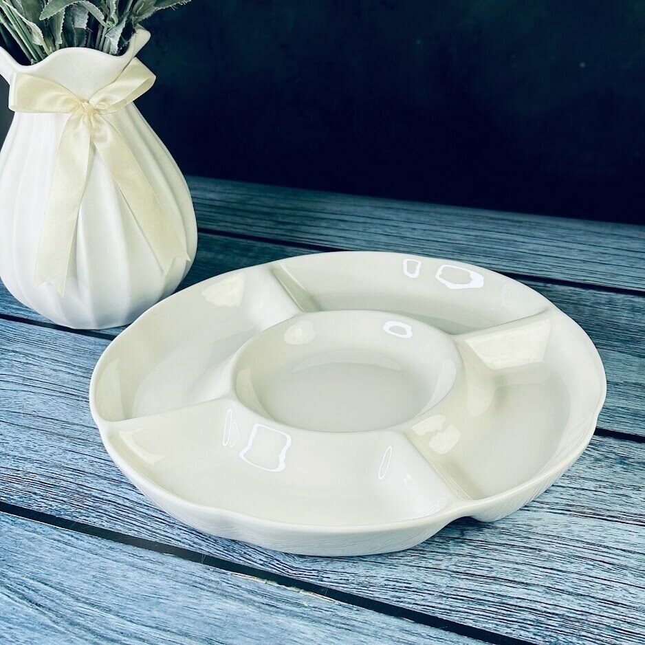 Менажница 30,5см BIANCO Фарфор 1 шт.