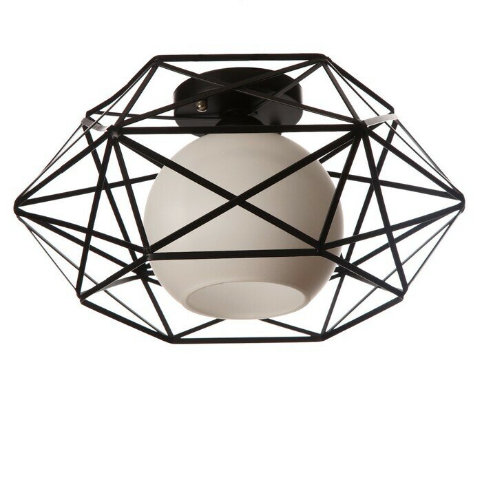 Светильник 'Софит' 1х40Вт E27 черный 35х35х19 см.