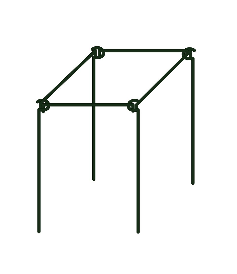 Кустодержатель для цветов, Зелёный