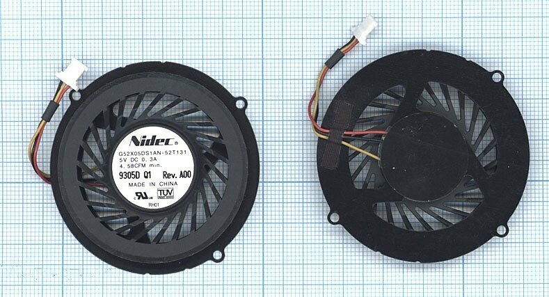 Вентилятор (кулер) для Dell Studio 14ZN 1440 (3-pin)