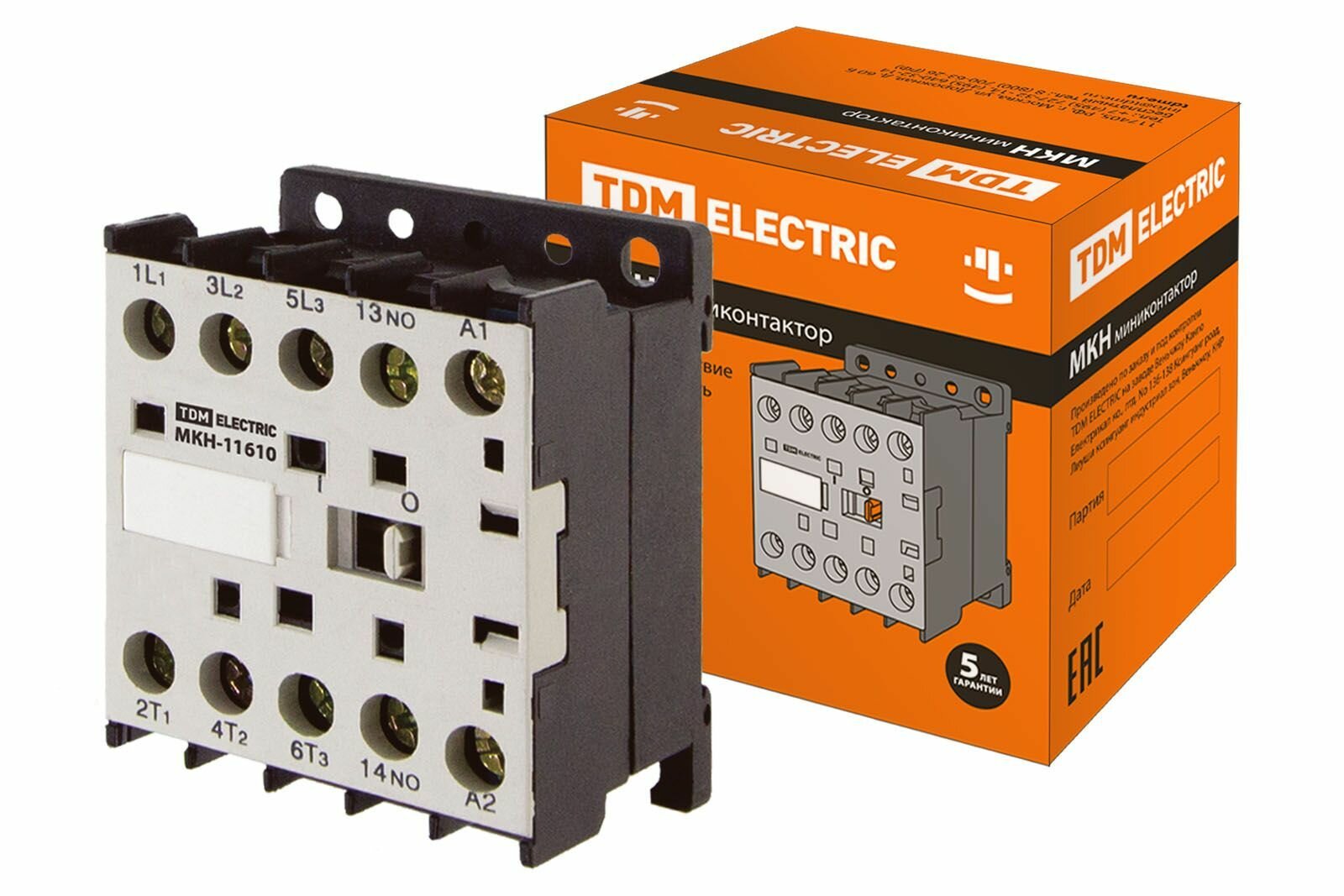 Миниконтактор МКН-11611 16А 230В 1НЗ TDM