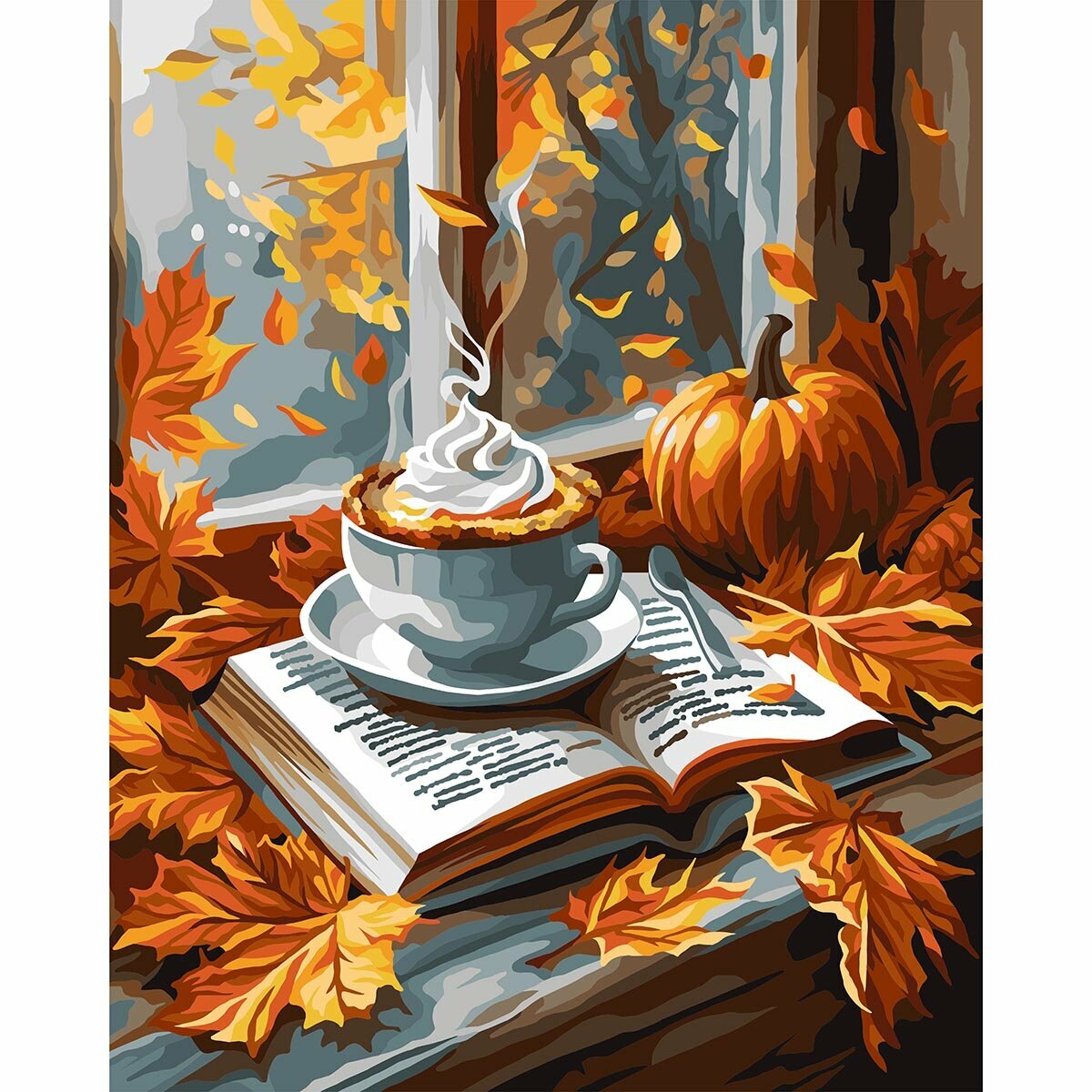 Картина по номерам на холсте 'Эстетика осени', 40*50 см, Русская живопись, Q006