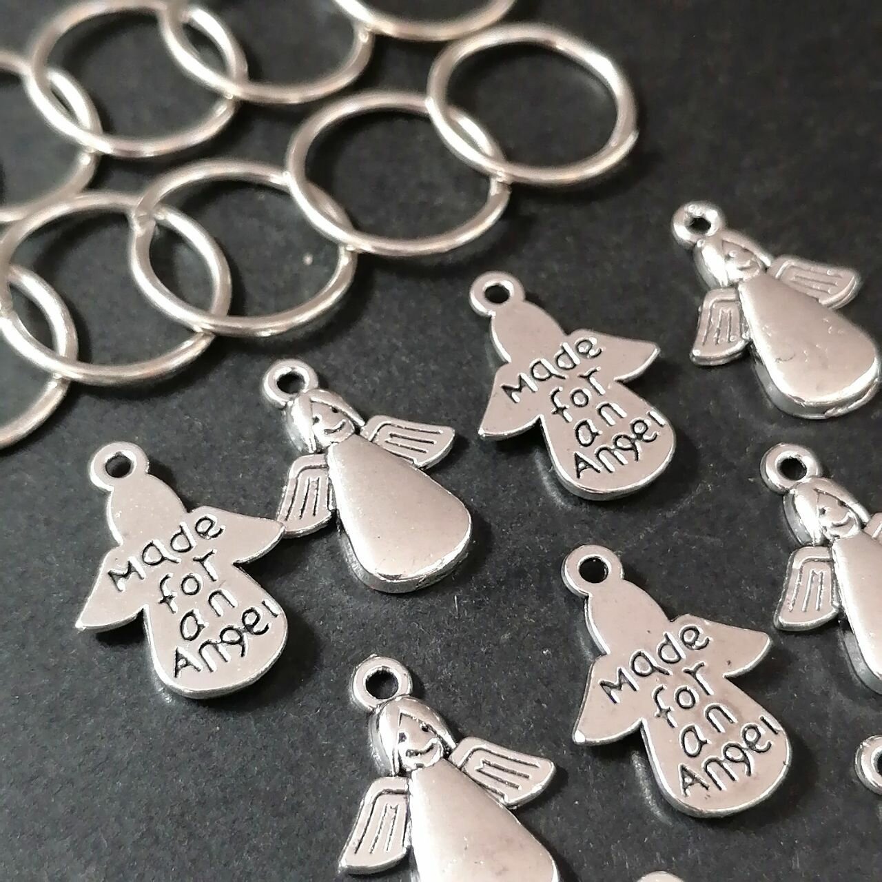 Бусины, кольца для волос 17х12х1,6мм, 10 штук