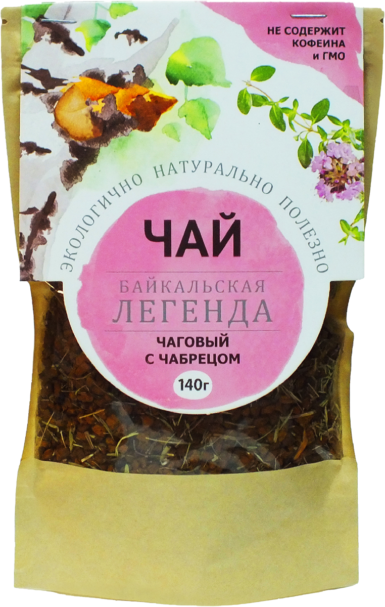 Чай "Байкальская Легенда" чаговый с чабрецом, 140 г, Байкальская Легенда