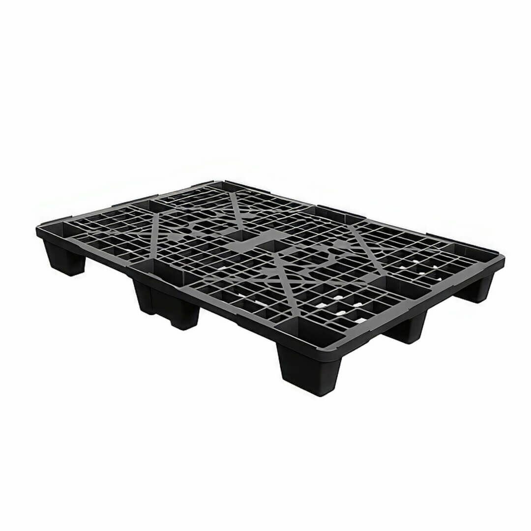 Поддон (паллета) пластиковый на ножках 1200х800х140 мм, черный