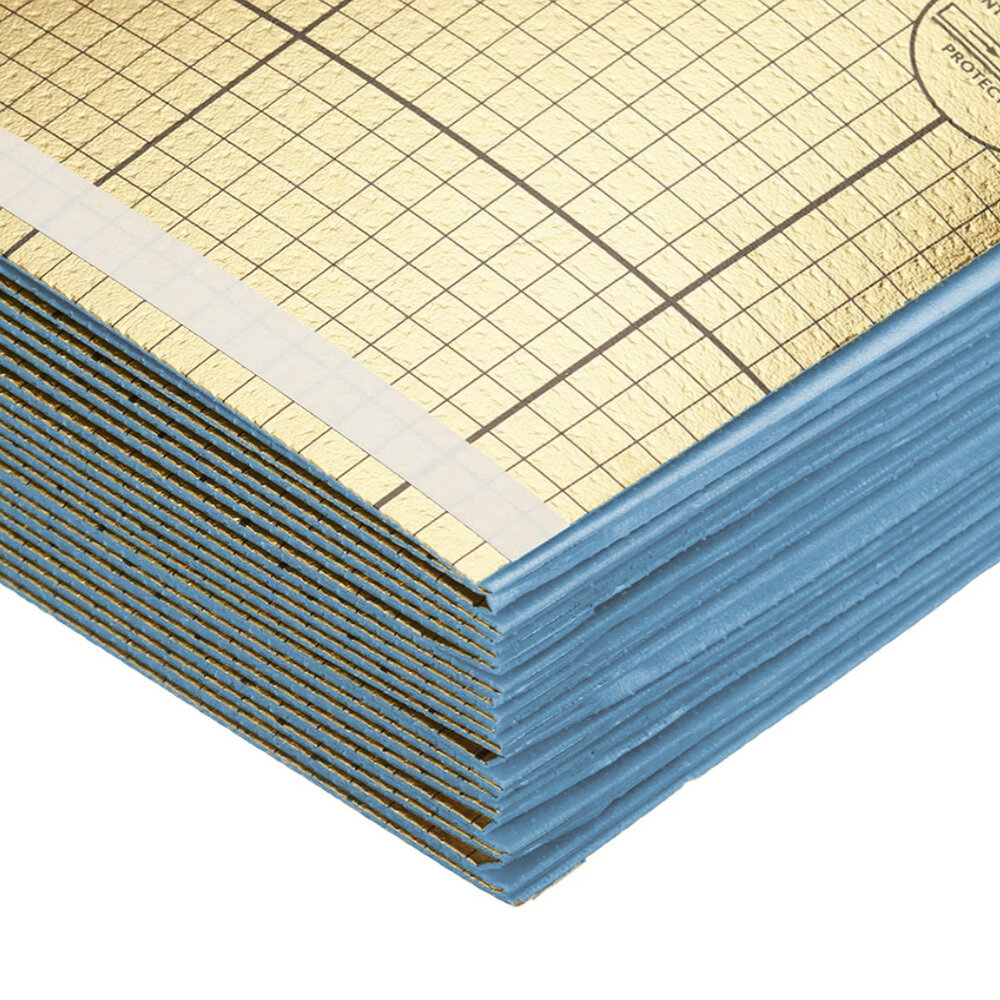 Подложка-гармошка под виниловый замковый ламинат XPS Solid Anti-slip 1,5 мм 1х10 м 10 кв. м ламинированная с пароизоляцией