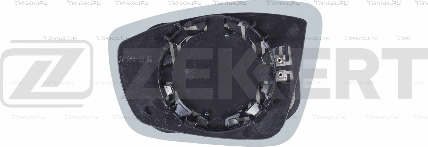 Зеркальный элемент левый асферический с подогревом Seat Mii 11- Skoda Citigo (NF1) 11- VW Up 11-