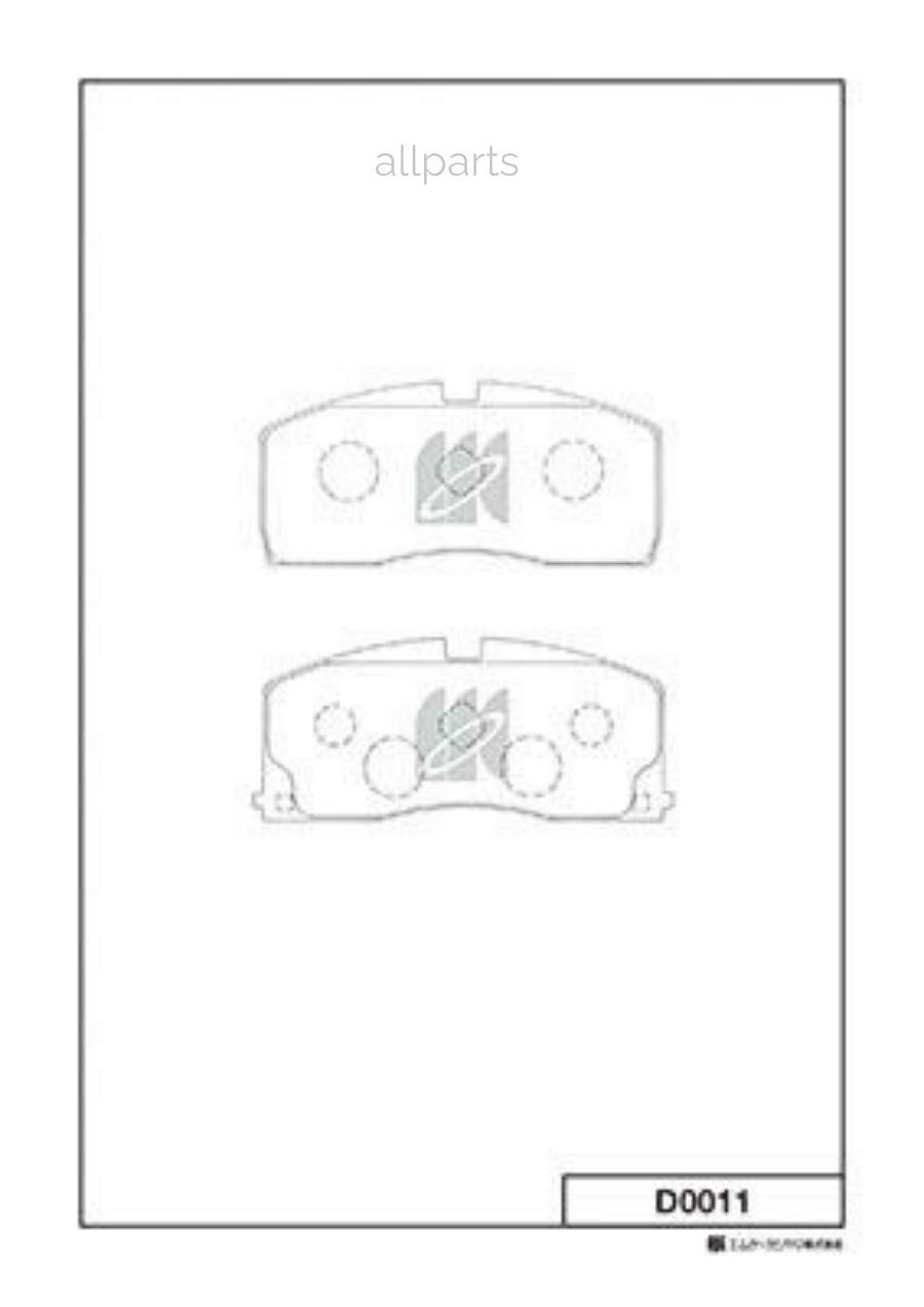 KASHIYAMA D0011 Колодки