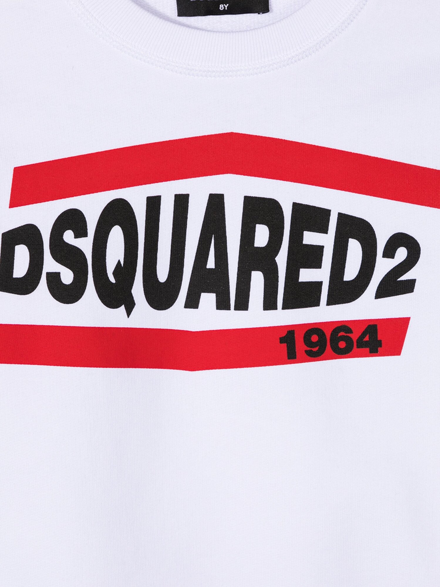 Толстовка DSQUARED2, размер 6 лет, бежевый/белый — фото 1