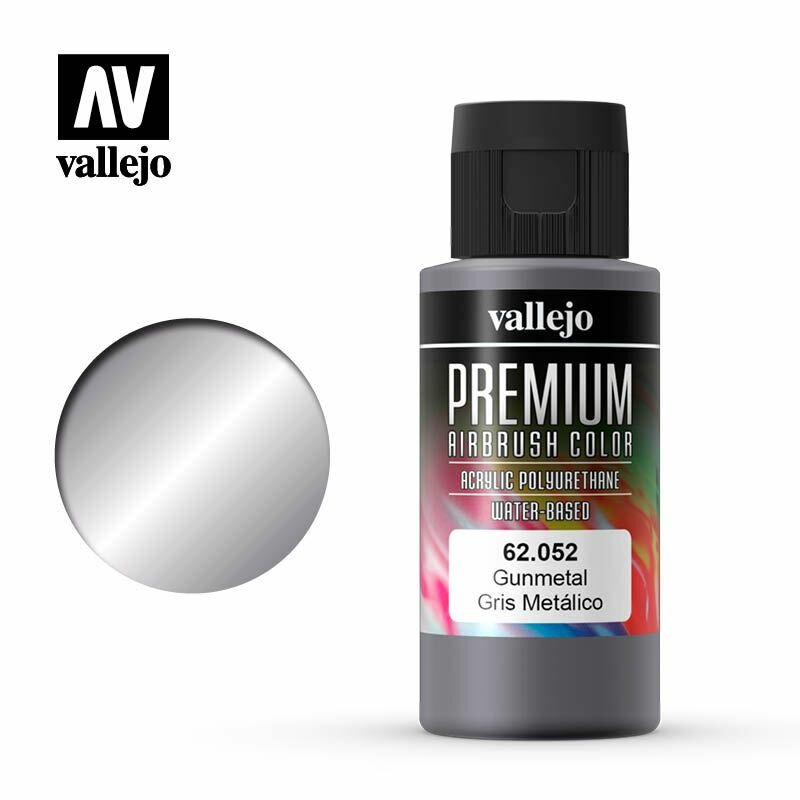 Краска Vallejo серии Premium Color - Gunmetal 60мл.