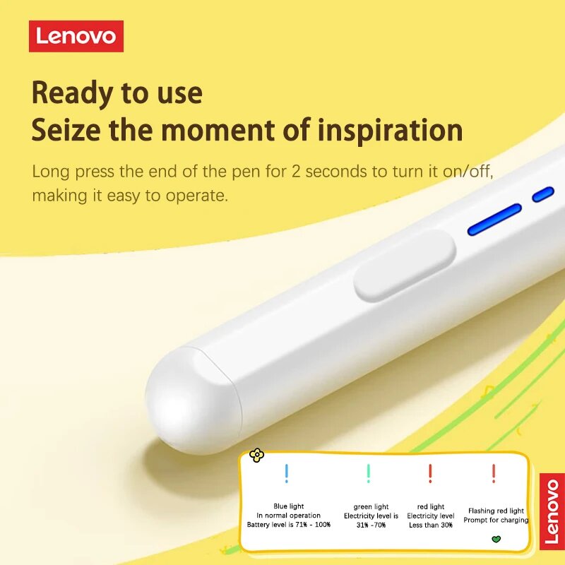 Lenovo Thinkplus BP16 Стилус, белый — фото 1