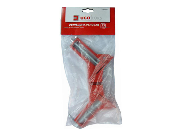 Струбцина угловая UGO LOKS 75мм, материал: алюминиевый корпус