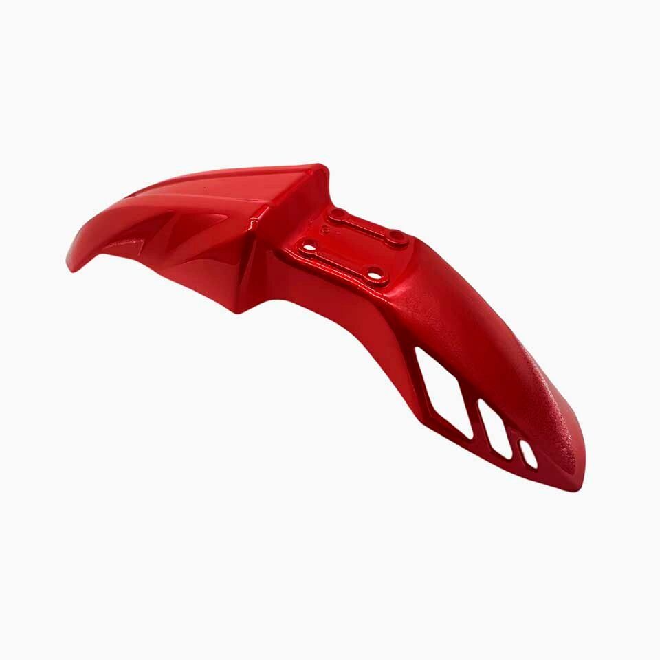 Крыло переднее на мопед Альфа ANDES OFFROAD (красное)
