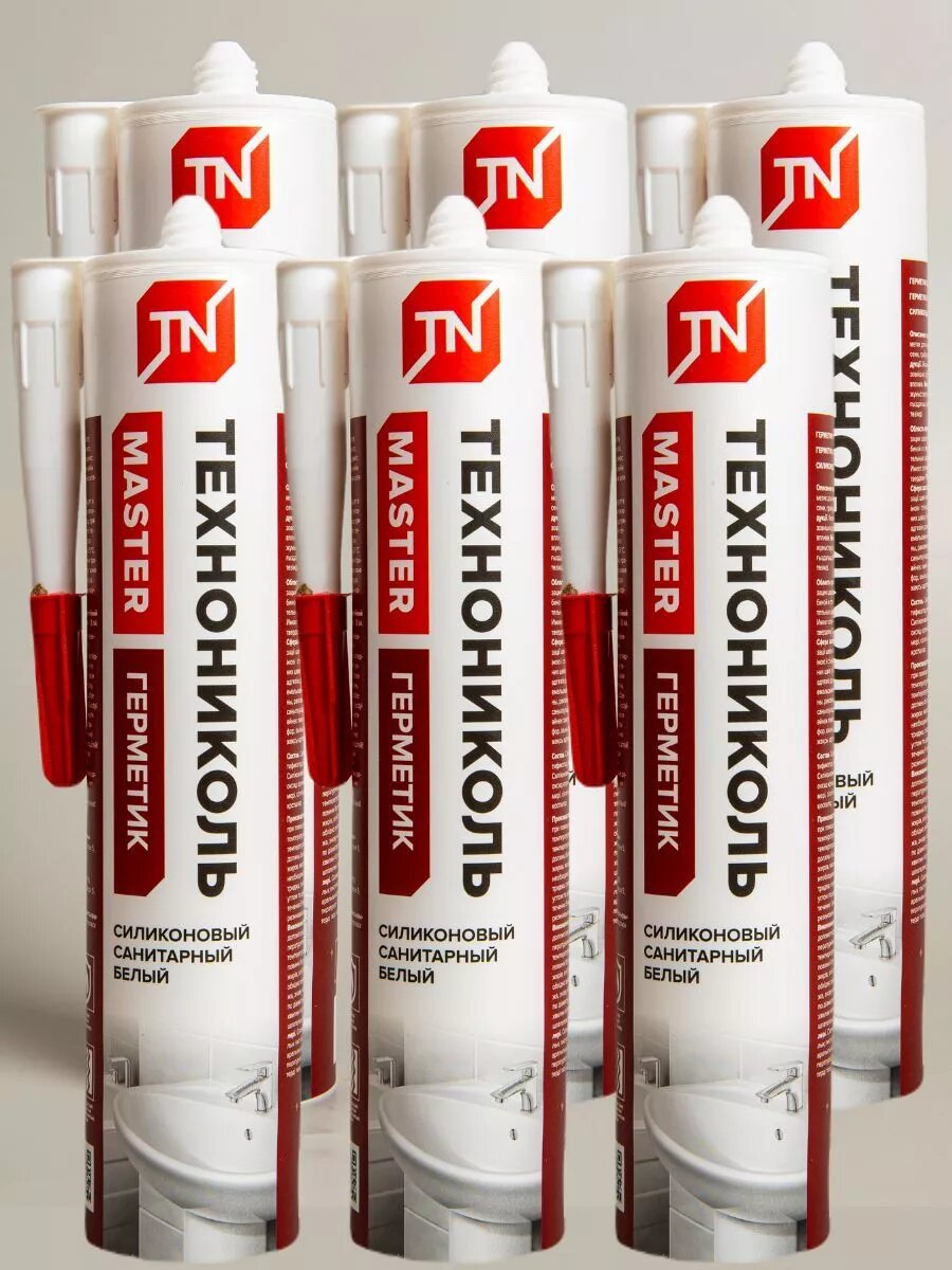 Герметик для ванной силиконовый санитарный MASTER