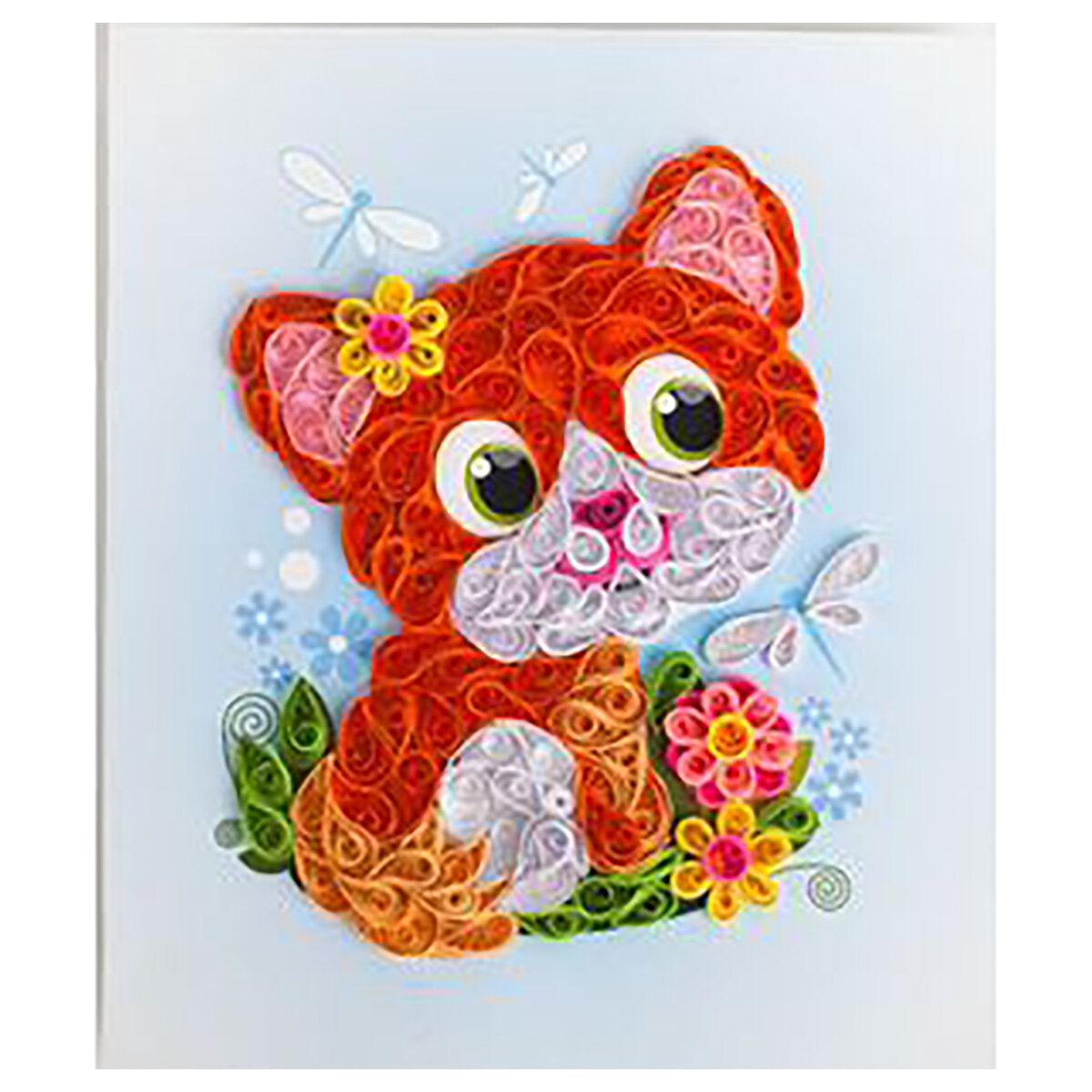 Lori Набор квиллинг Панно №2 Котёнок - квиллинг картина для интерьера и творчества