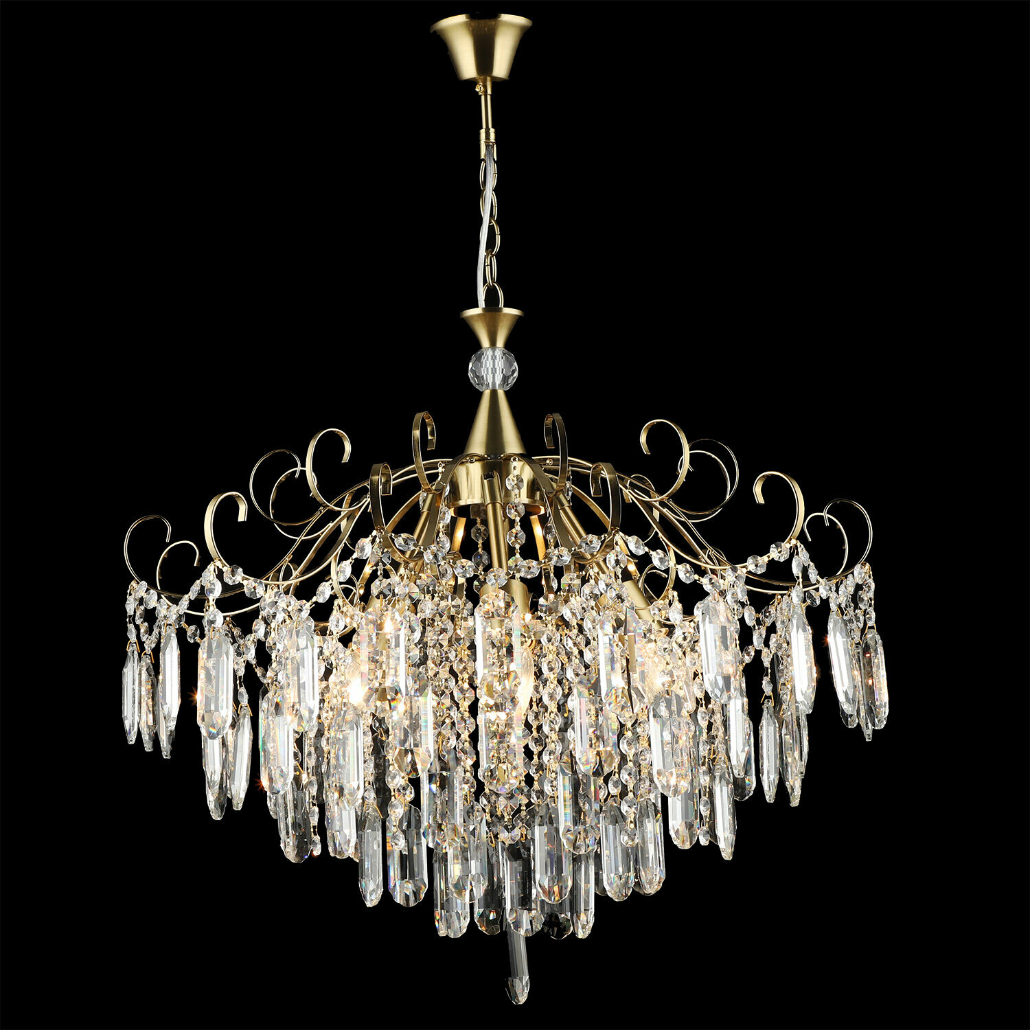 Люстра потолочная хрустальная в спальню Reluce 02586-0.4-06 COP