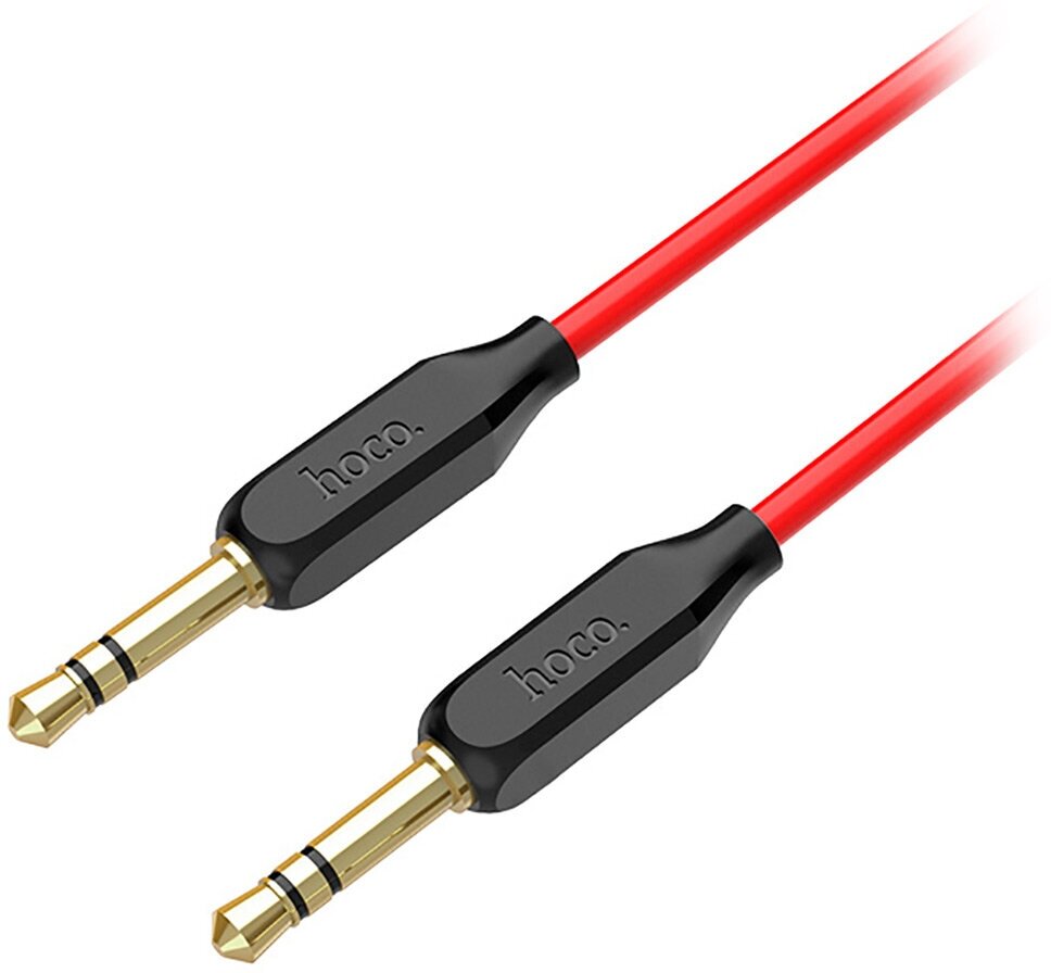 Аудиокабель HOCO UPA11 3.5мм, 1м, TPE (черный), шт UPA11