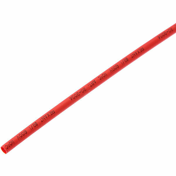 Трубка 20-2004 2/1мм термоусаживаемая красная L=1м (Rexant) (40 шт. в комплекте)