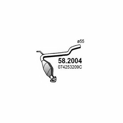 Предглушитель выхлопных газов, ASSO 58.2004 (1 шт.)