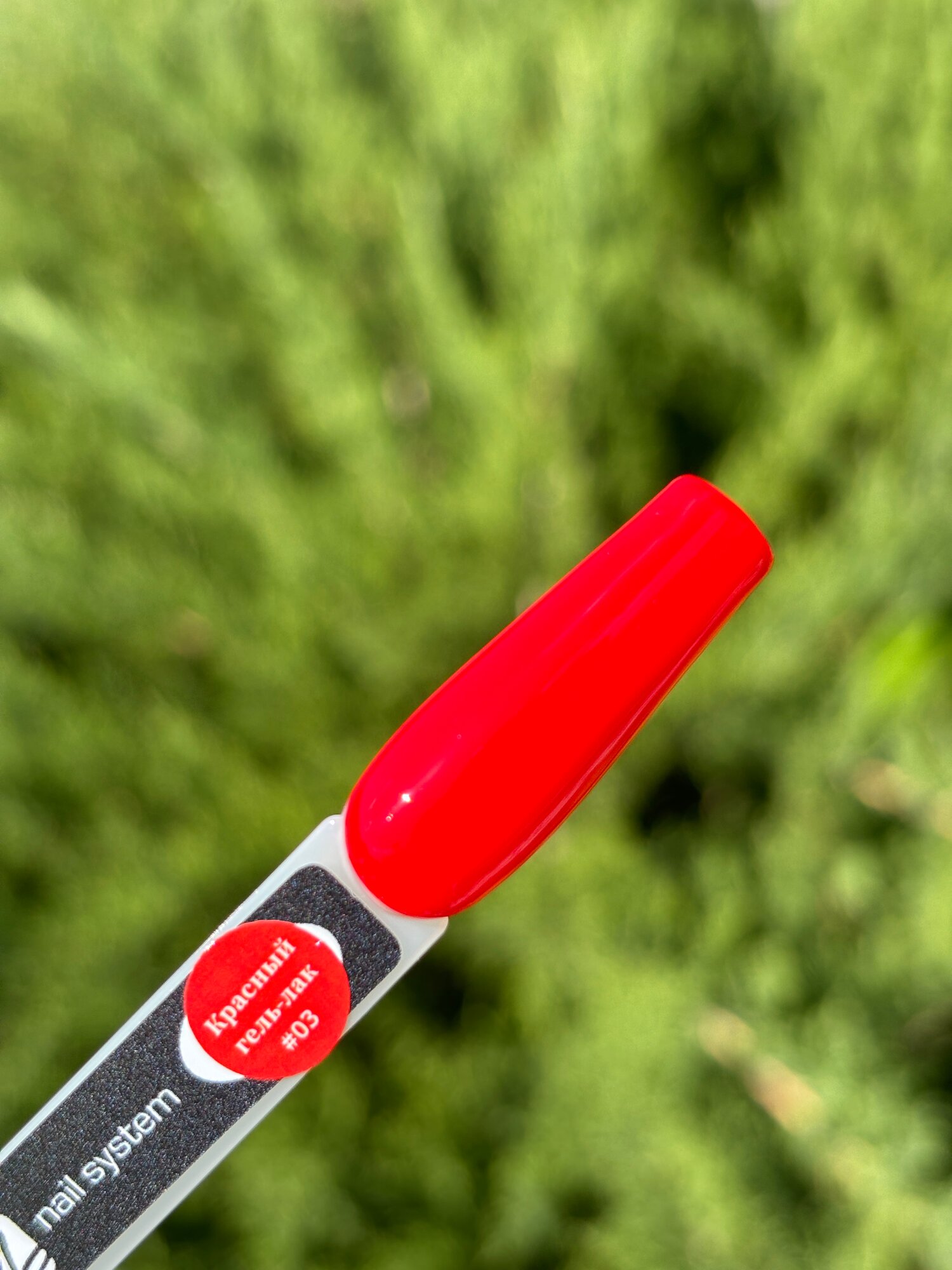 Гель-лак для ногтей QRB 03, красный, 10мл