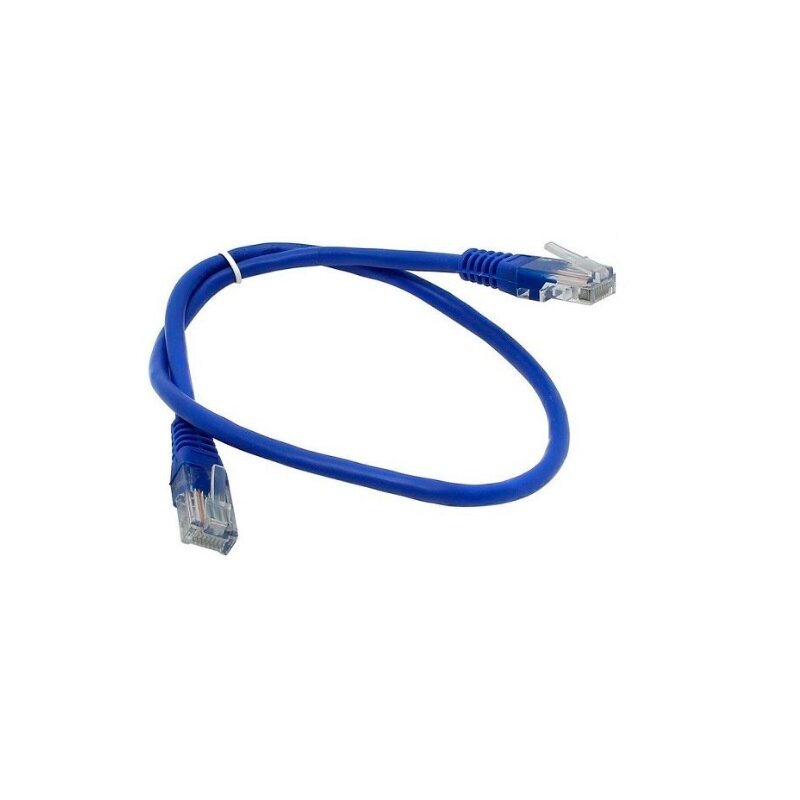 Патч-корд BEHPEX [630487] UTP Cat. 5E, 0.5 метра, синий (RJ-45 (m)-RJ-45 (m))