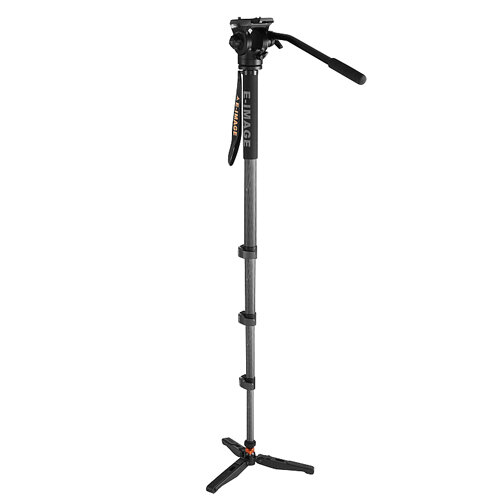 Монопод E-image MC600+610FH с видеоголовой (201см/3кг/2003), carbon