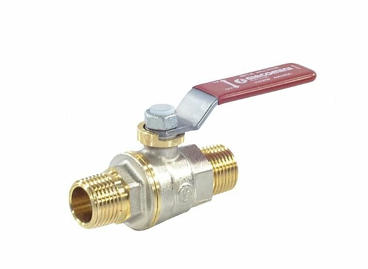 Кран шаровой латунь никель R913L Ду 15 Ру42 НР полнопроходной рычаг Giacomini R913LX023