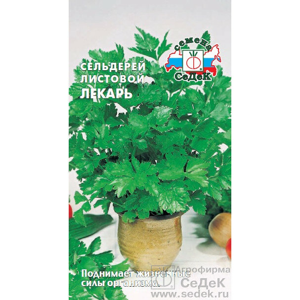 Семена сельдерея листового "Лекарь" 10 упаковок по 0,5 гр - cреднеспелый сорт с полезными свойствами.