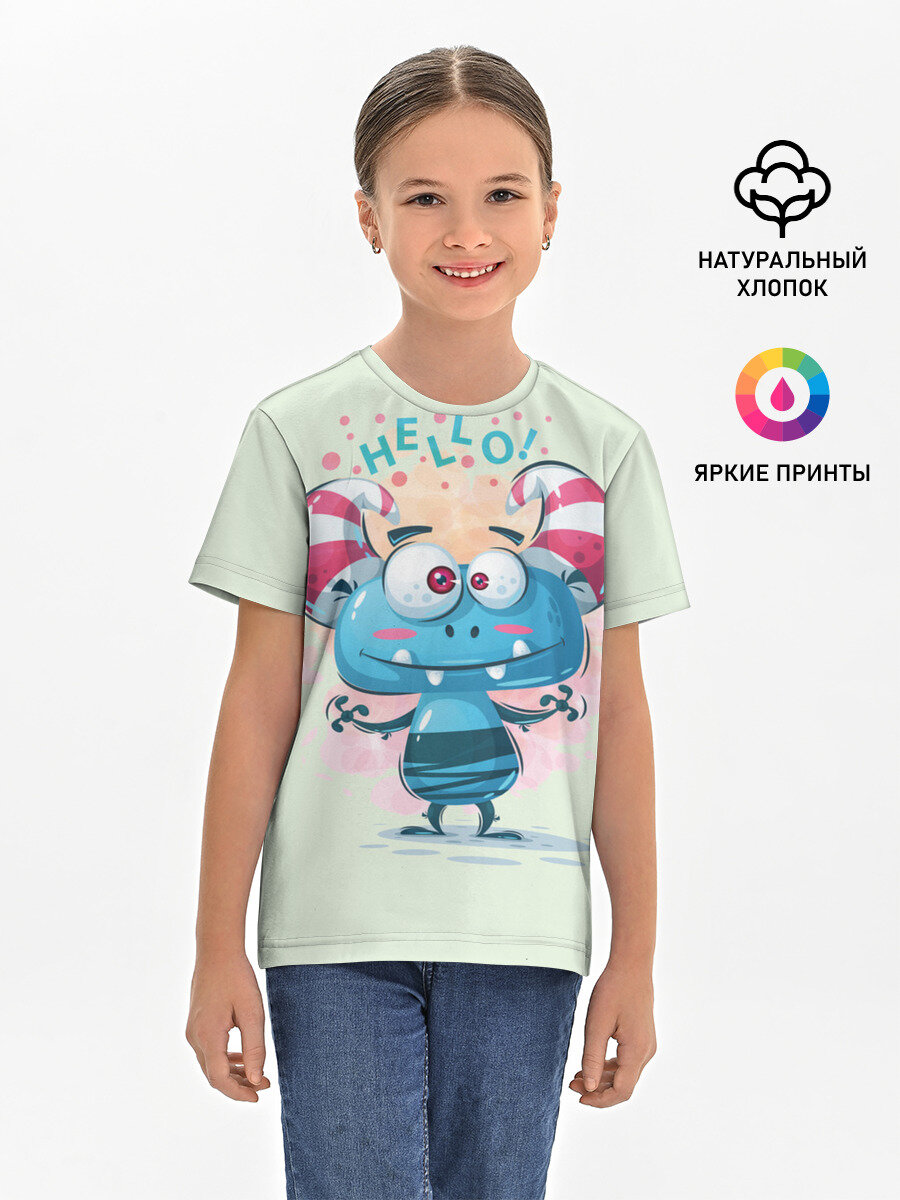 Футболка хлопковая детская HELLO