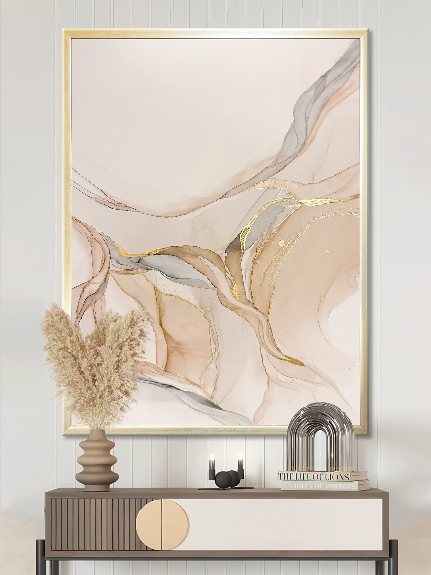 Картина в раме "Абстрактные прикосновения 3" 61х81 см Графис