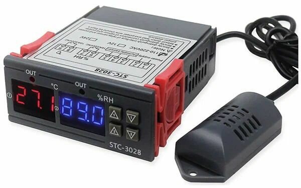 Цифровой регулятор температуры и влажности STC-3028 110-220В