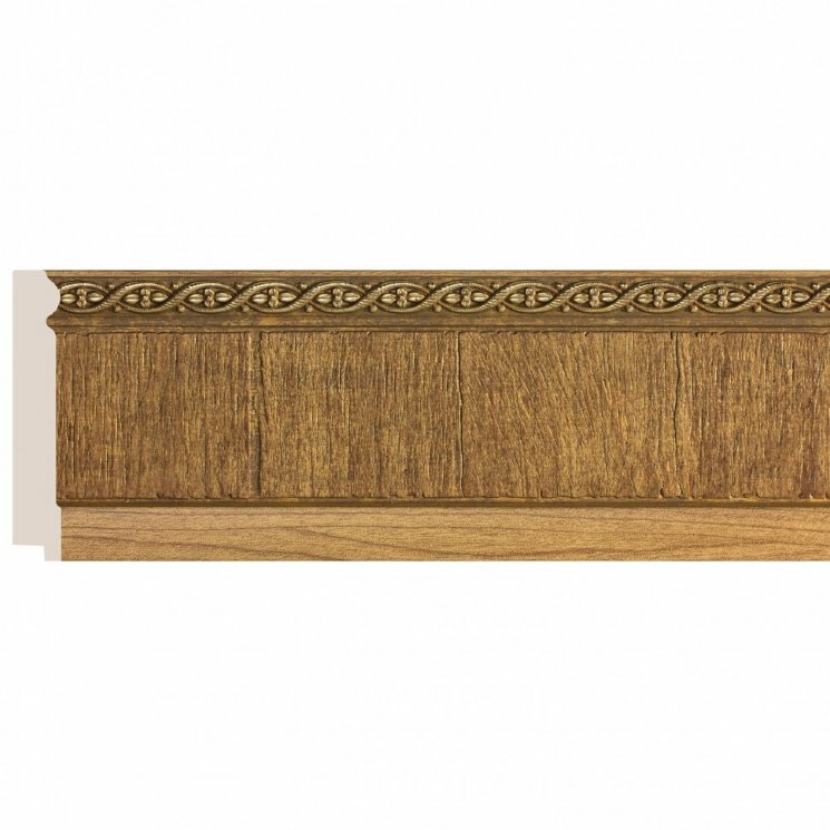 Багет Cosca Плинтус 80 Дуб Светлый 144-4 д240хШ1. хВ8см / Коска.