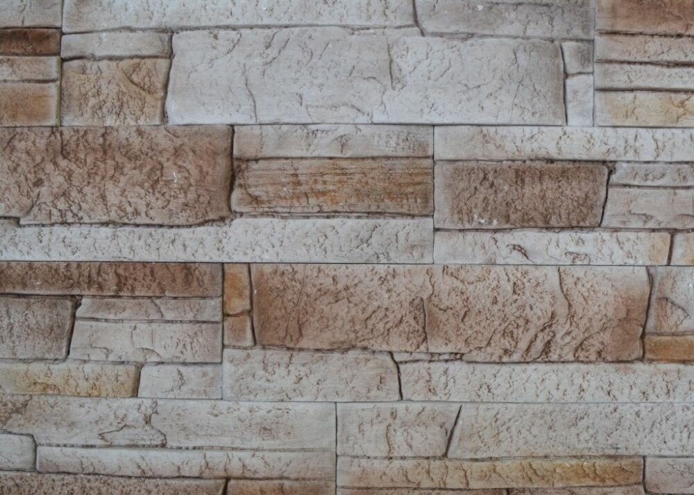 Искусственный Камень Русский Камень Сланец Классический Тибет Артикул 02.10 Ш37хВ9.3 см 1м2.