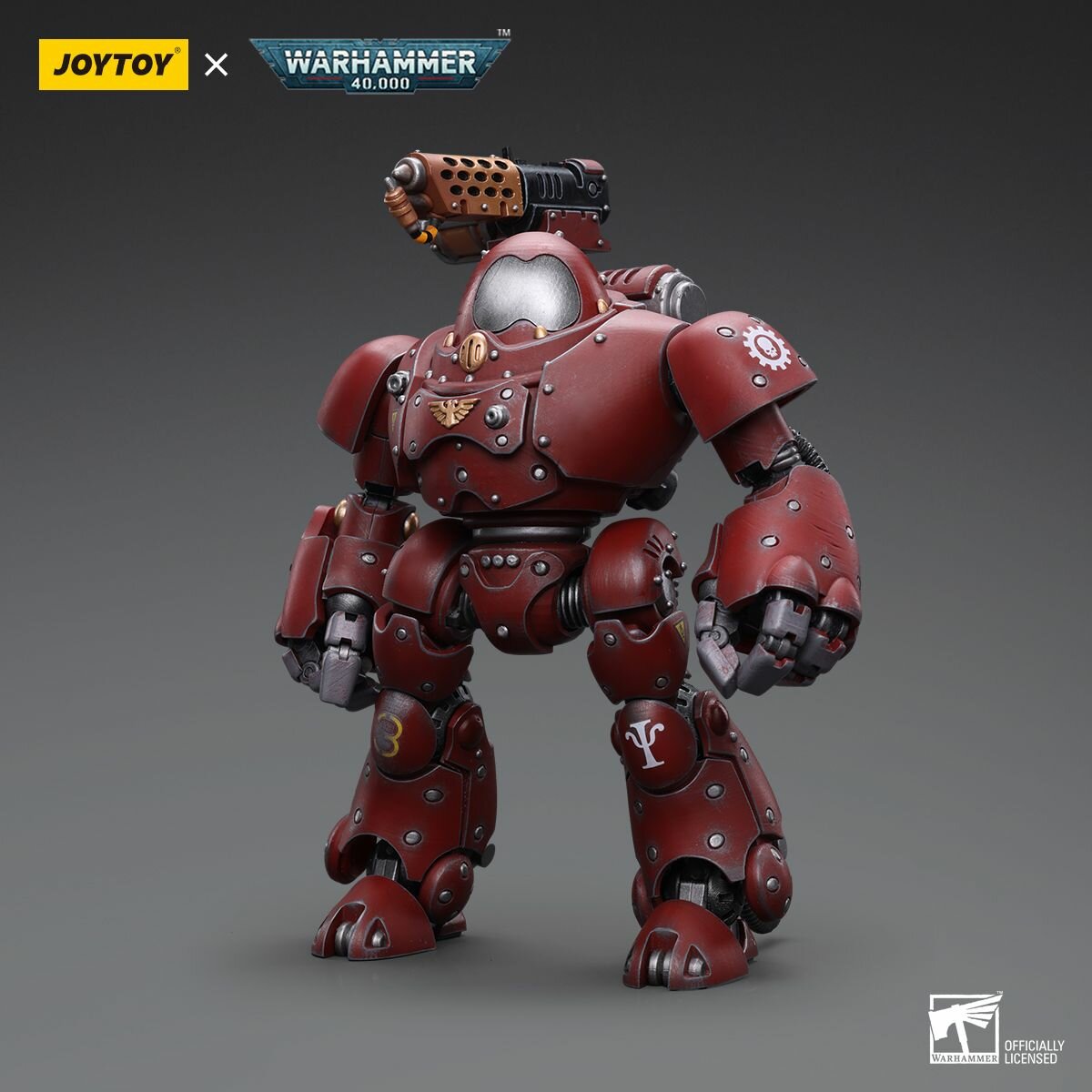 Подвижная фигурка JOYTOY Warhammer 40K Adeptus Mechanicus Kastelan Robot with Incendine Combustor Подарок на день рождения коллекция игрушек
